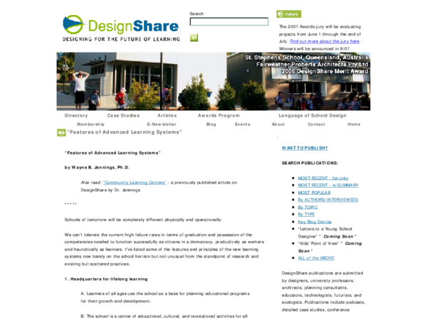 (PDF) Features of Advanced Learning Systems