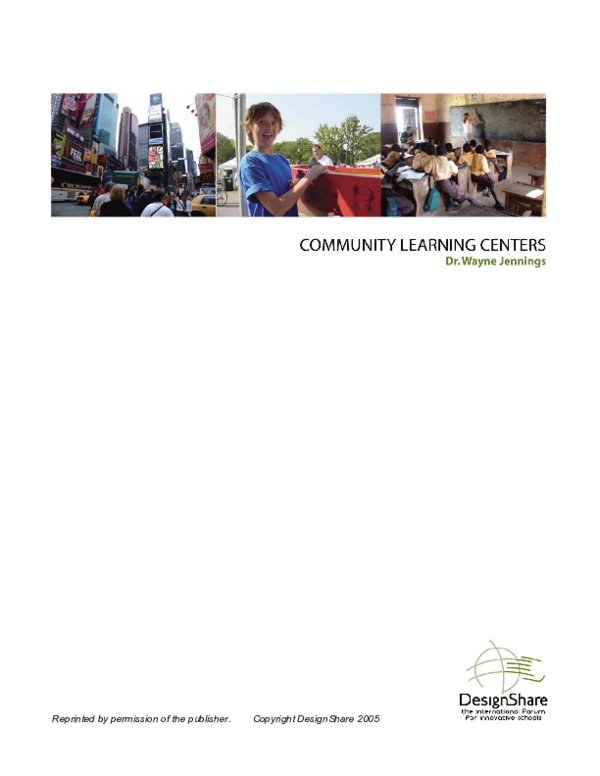 (PDF) Community Learning Centers