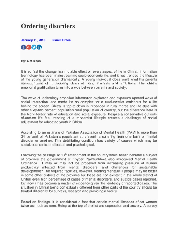 (PDF) Ordering disorders