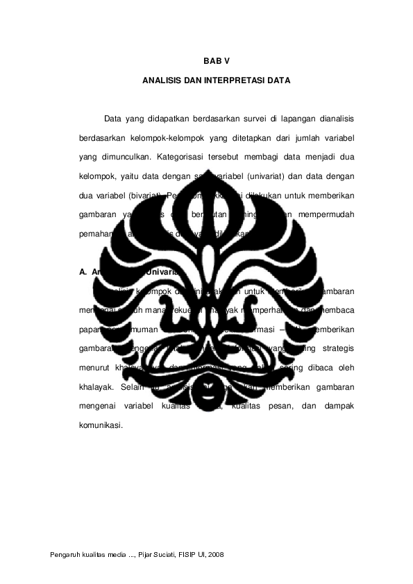 (PDF) BAB V ANALISIS DAN INTERPRETASI DATA