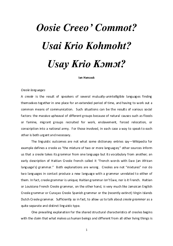 english to french creole