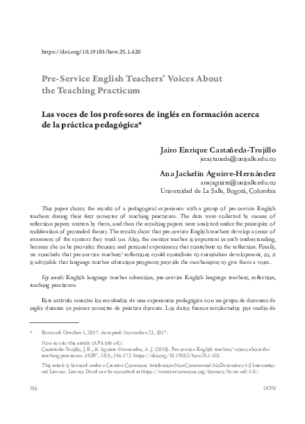 (PDF) Pre-Service English Teachers’ Voices About the Teaching Practicum