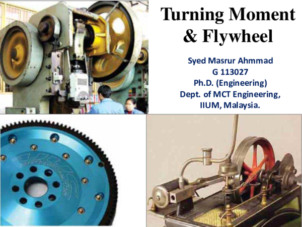 (PDF) Turning Moment & Flywheel