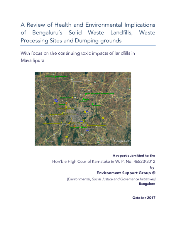 (PDF) ESG Report: A Review of Health and Environmental Implications of ...