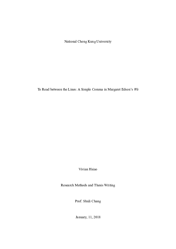 (DOC) Term Paper Research Method