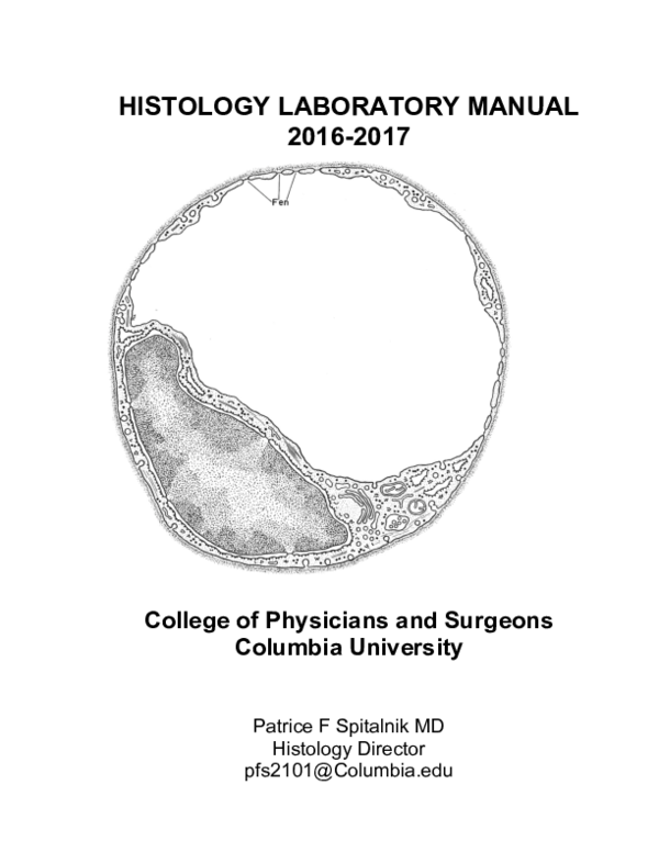 (PDF) HISTOLOGY LABORATORY MANUAL