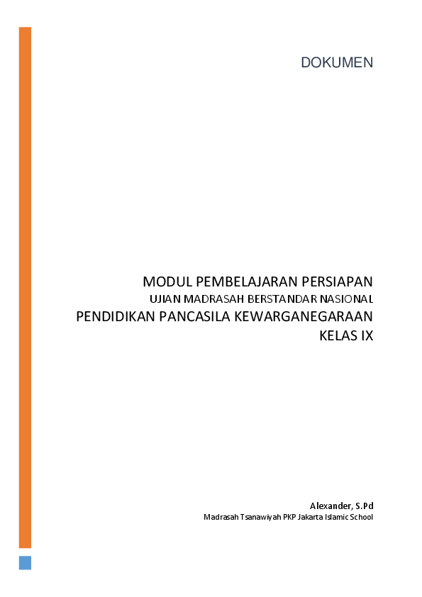 (PDF) MODUL USBN PPKN SMP SKL 2018
