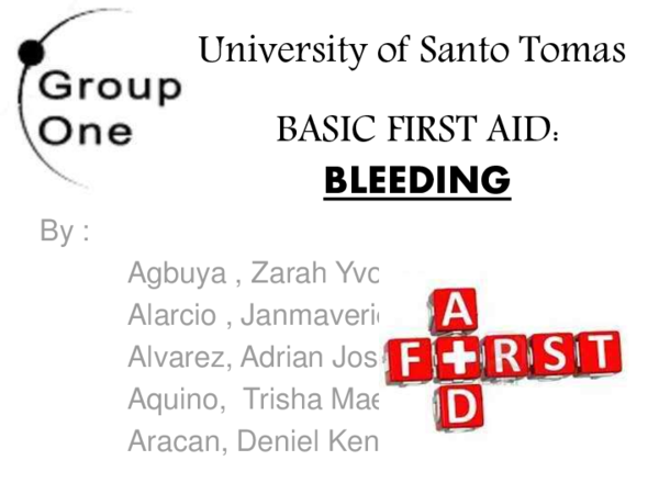 (PDF) BASIC FIRST AID: BLEEDING