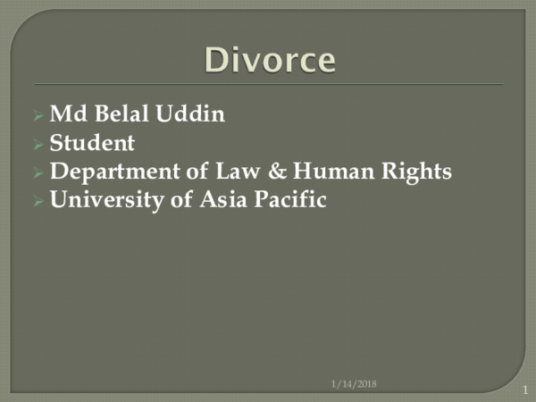 (PPT) Divorce Under Hindu Law PPT