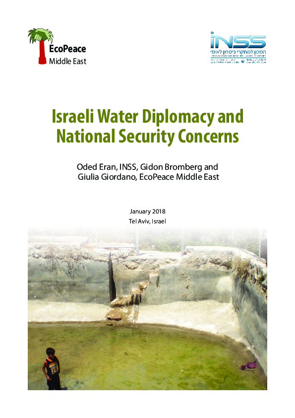 (PDF) Israeli Water Diplomacy and National Security Concerns
