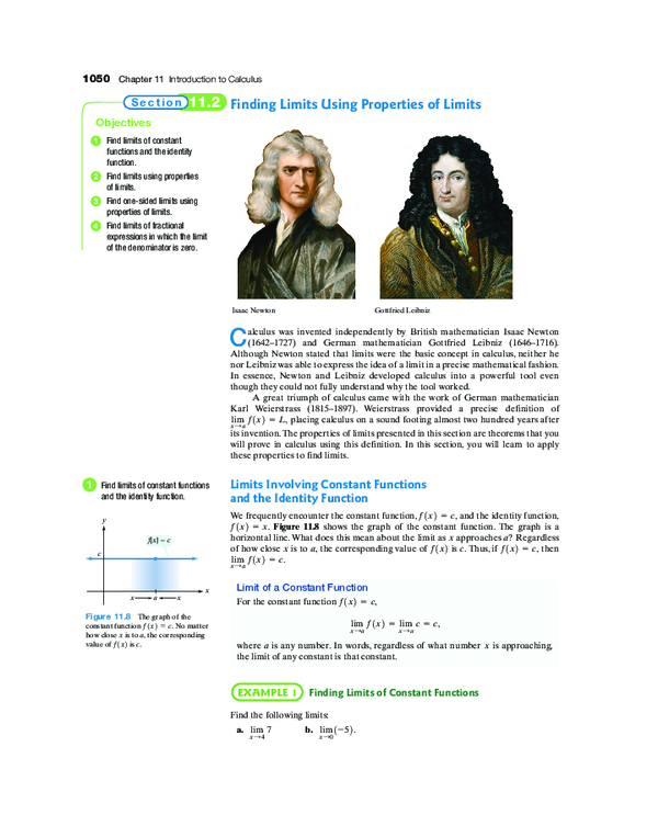 (PDF) Finding Limits Using Properties of Limits