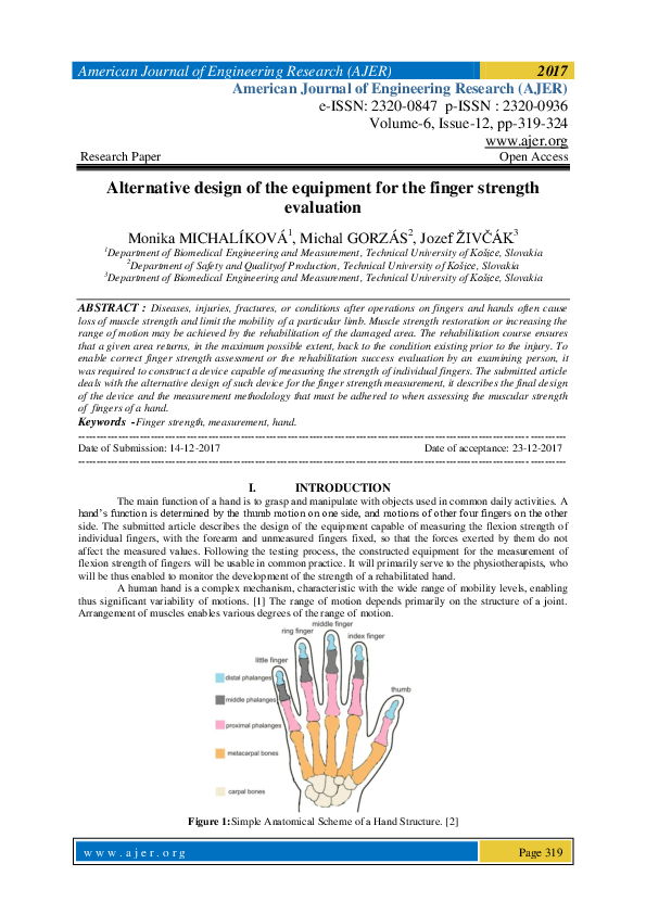 (PDF) Alternative design of the equipment for the finger strength ...