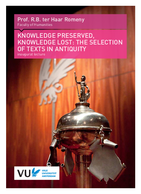 (PDF) Knowledge Preserved, Knowledge Lost: The Selection of Texts in ...