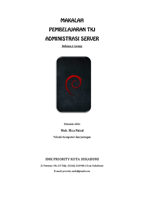 Pdf Modul Administrasi Server Linux Debian 5 Lenny