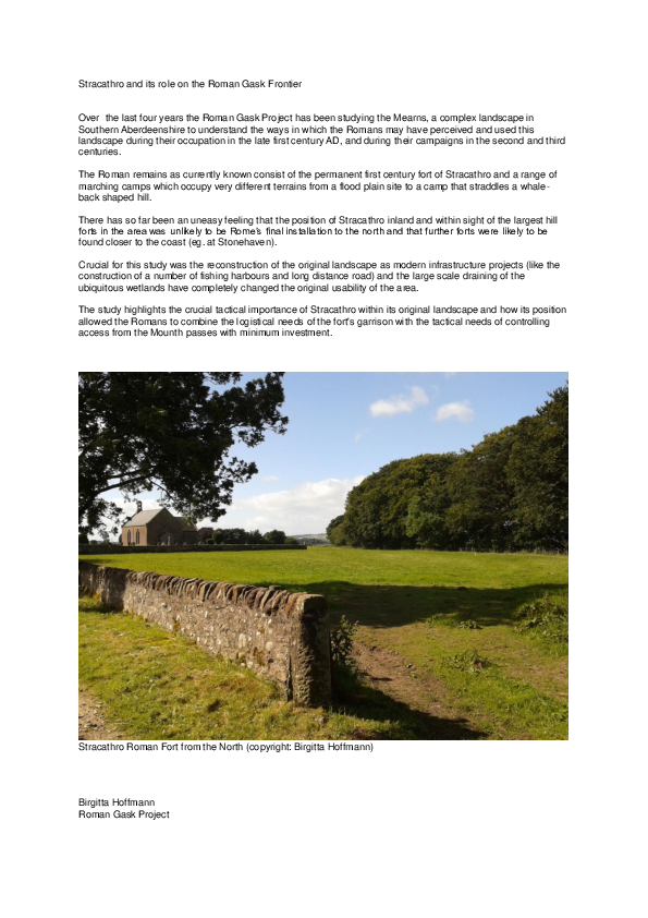 (DOC) Stracathro and its role on the Roman Gask Frontier