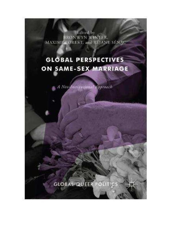 (PDF) Global Perspectives on Same Sex Marriage. A Neo-Institutionalist ...