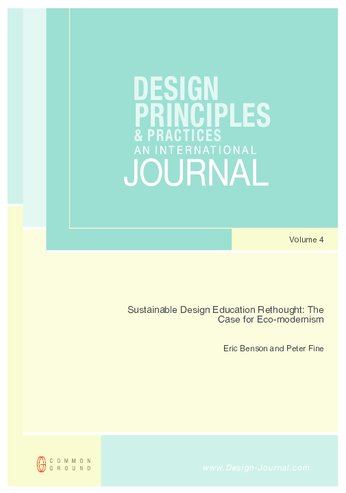 (PDF) Sustainable Design Education Rethought: The Case for Eco-modernism
