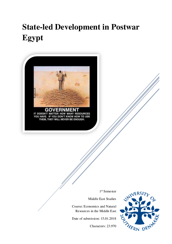 (PDF) State-led Development in Postwar Egypt