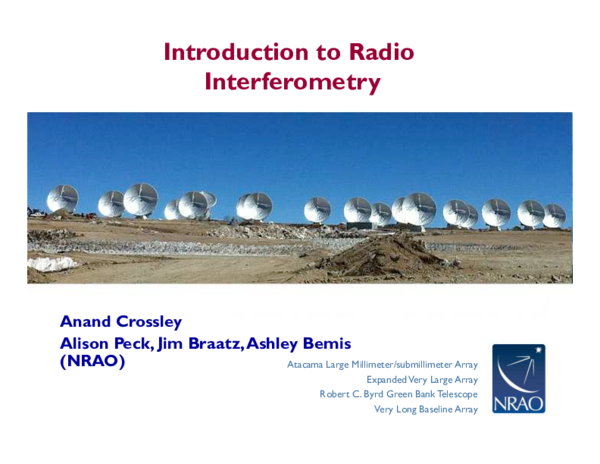 (PDF) Introduction to Radio Interferometry