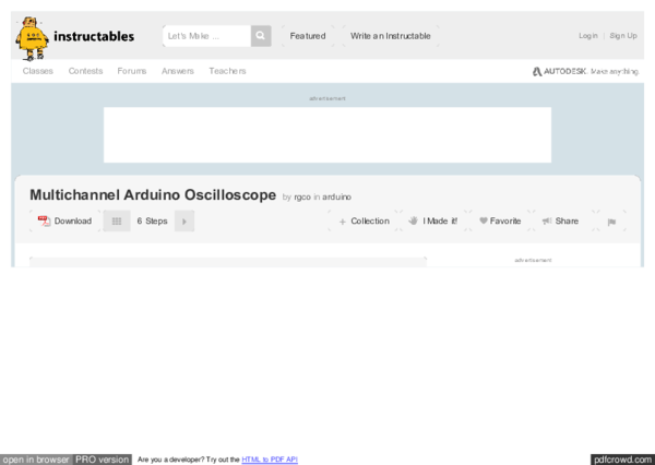 (PDF) Multichannel Arduino Oscilloscope: 6 Steps