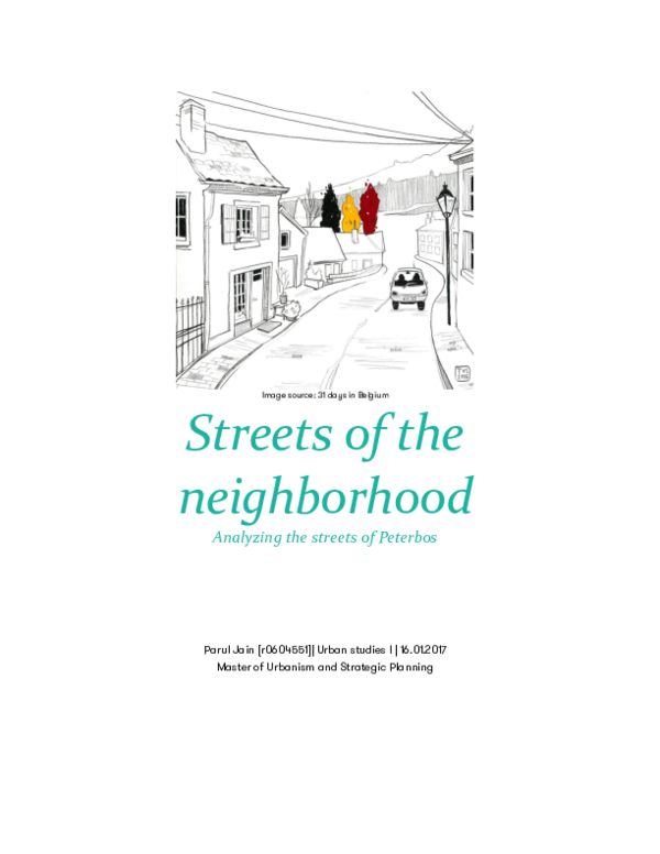 (PDF) Streets of the Neighborhood