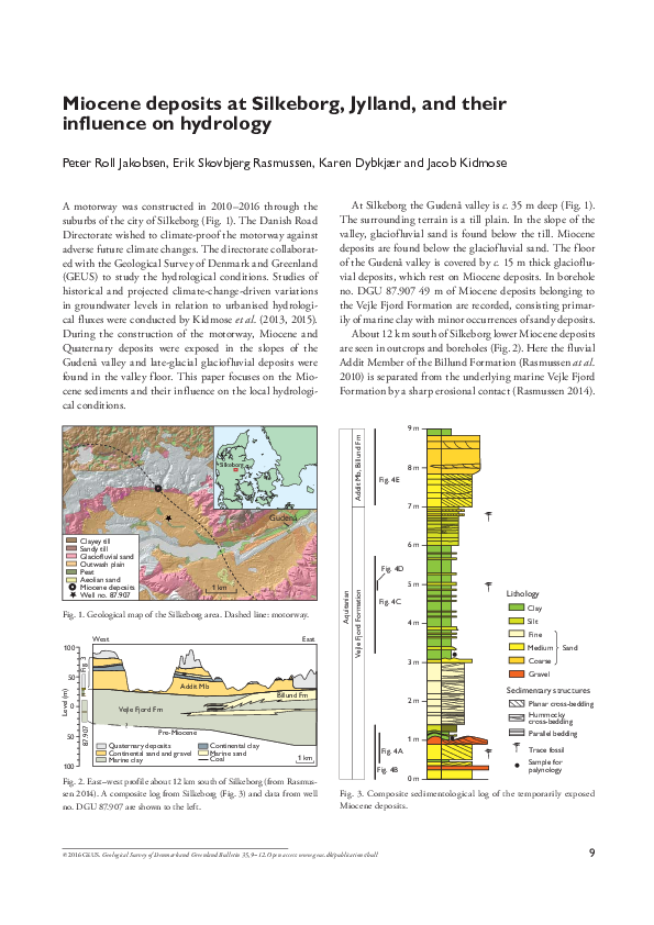 (PDF) Miocene deposits at Silkeborg, Jylland, and their influence on ...