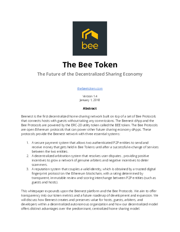 (PDF) The Bee Token