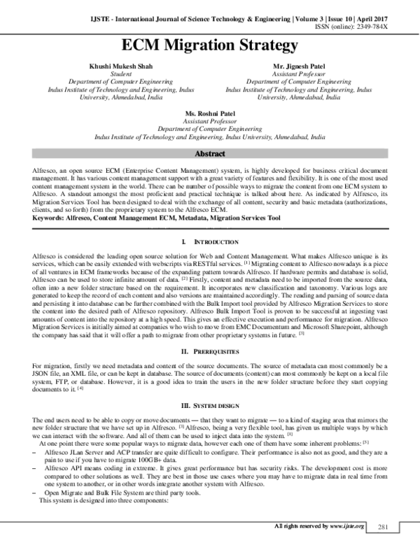 (PDF) ECM Migration Strategy