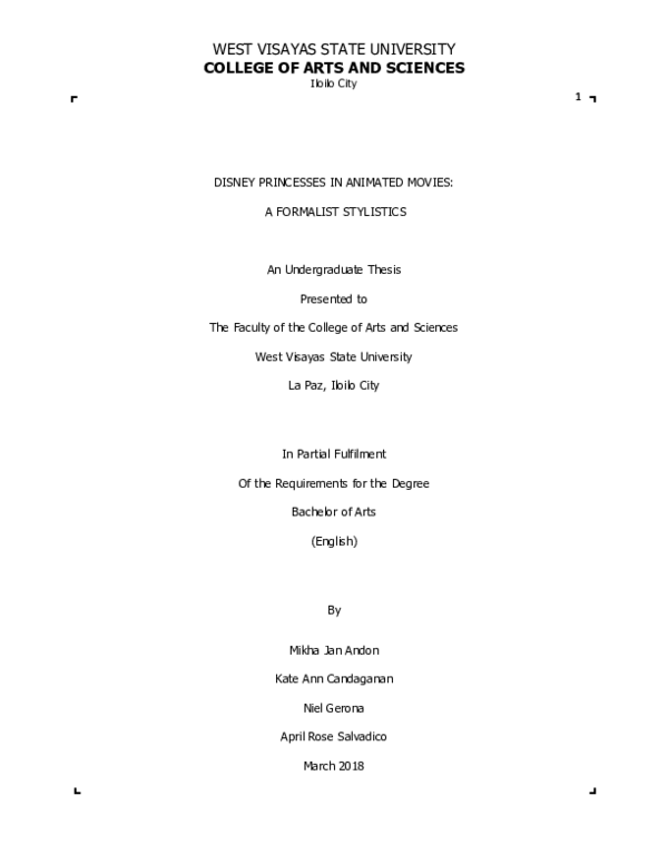 (DOC) DISNEY PRINCESSES IN ANIMATED MOVIES: Disney Princesses in ...