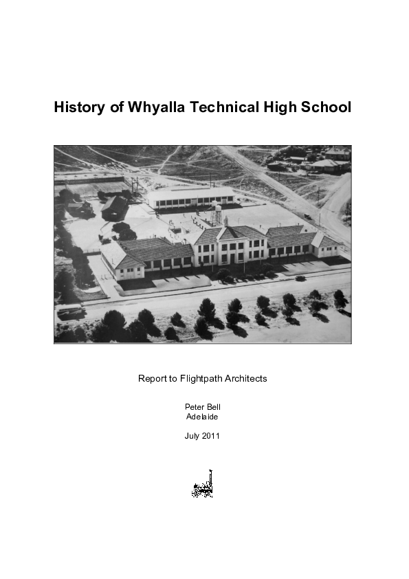 (PDF) History of Whyalla Technical High School