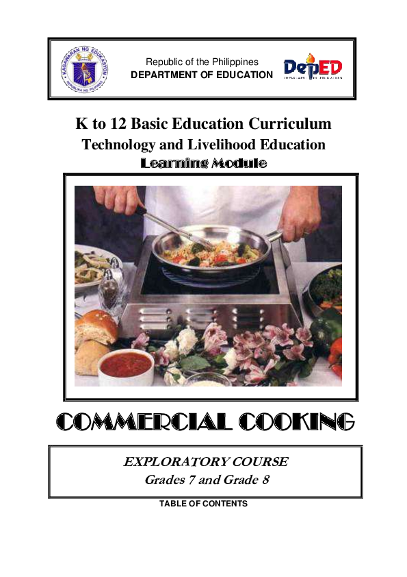 (PDF) K to 12 Basic Education Curriculum Technology and Livelihood Education Learning Module ...
