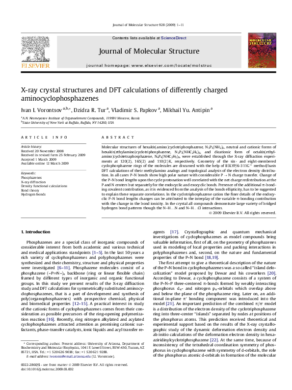 (PDF) X-ray crystal structures and DFT calculations of differently ...