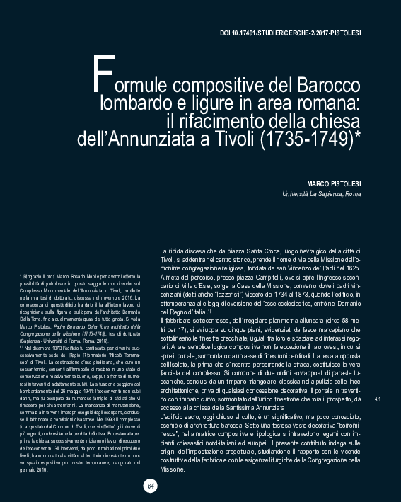 (PDF) Formule compositive del Barocco lombardo e ligure in area romana ...