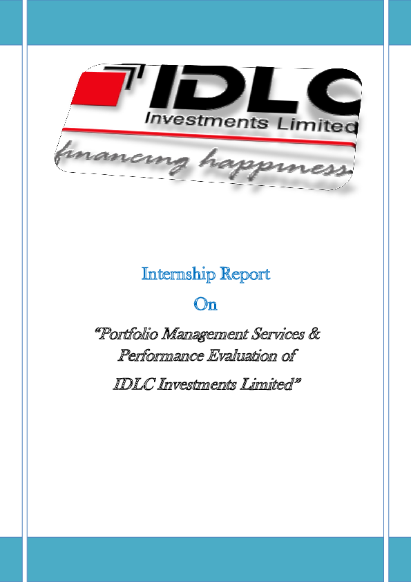 (PDF) Internship Report On " Portfolio Management Services ...