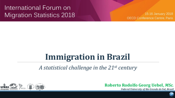 (PDF) Immigration in Brazil: A statistical challenge in the 21st century