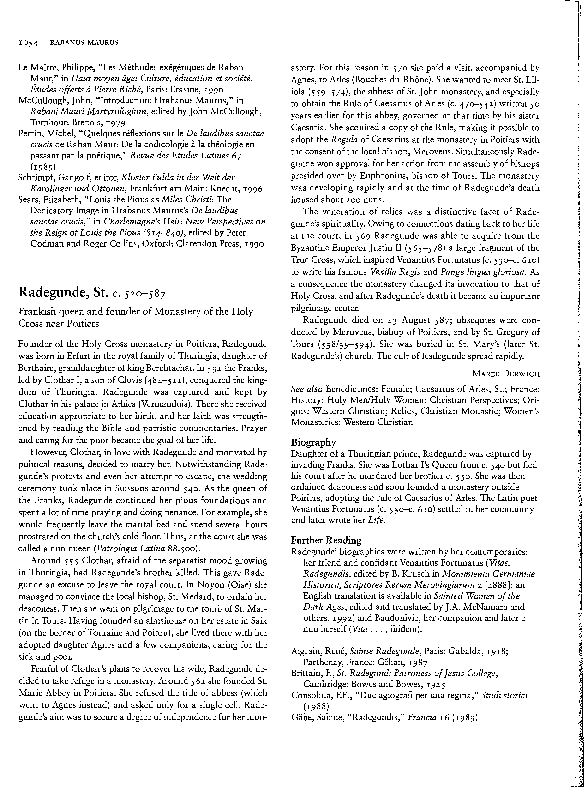 (PDF) Radegunde, St.