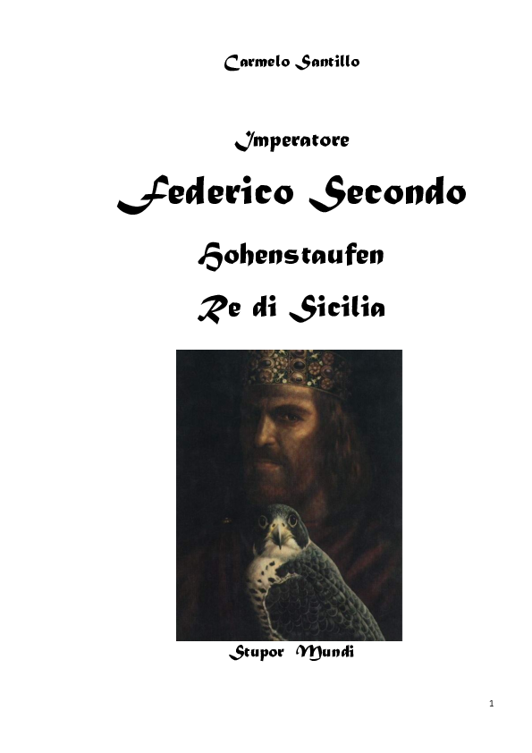 (DOC) Imperatore FEDERICO II vv