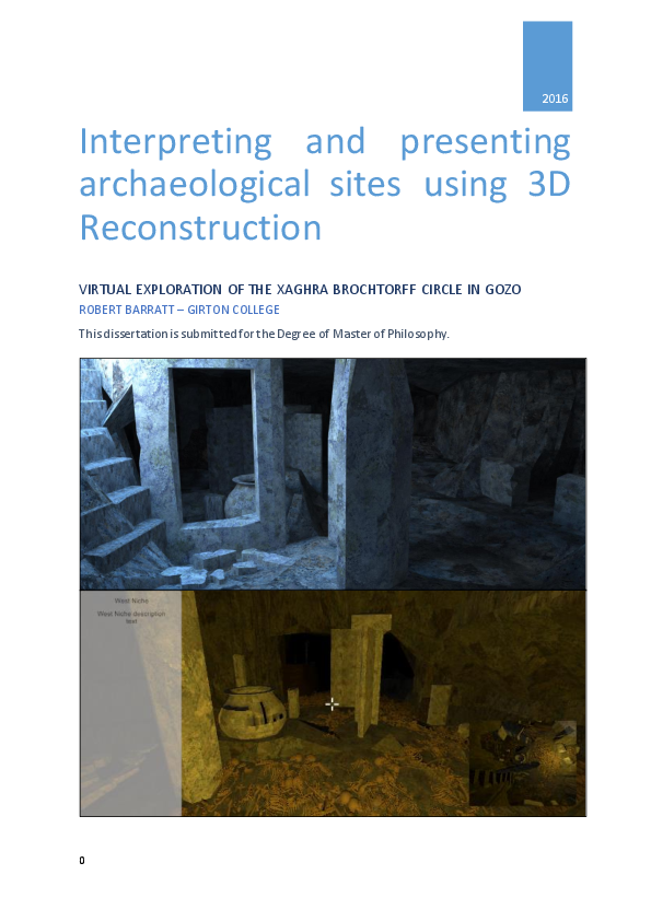 (PDF) Interpreting and Presenting Archaeological Sites Using 3D ...