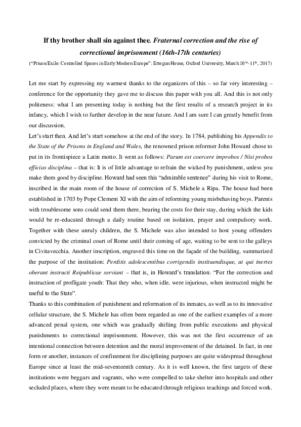 (DOC) If thy brother shall sin against thee. Fraternal correction and ...