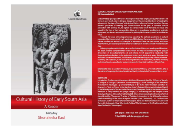 (PDF) Cultural History of Early South Asia