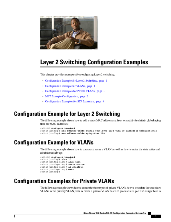 cisco layer 3 switch configuration example