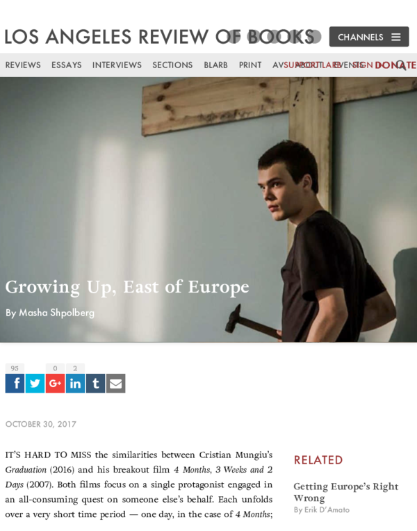 (PDF) Growing Up, East of Europe | Masha Shpolberg - Academia.edu