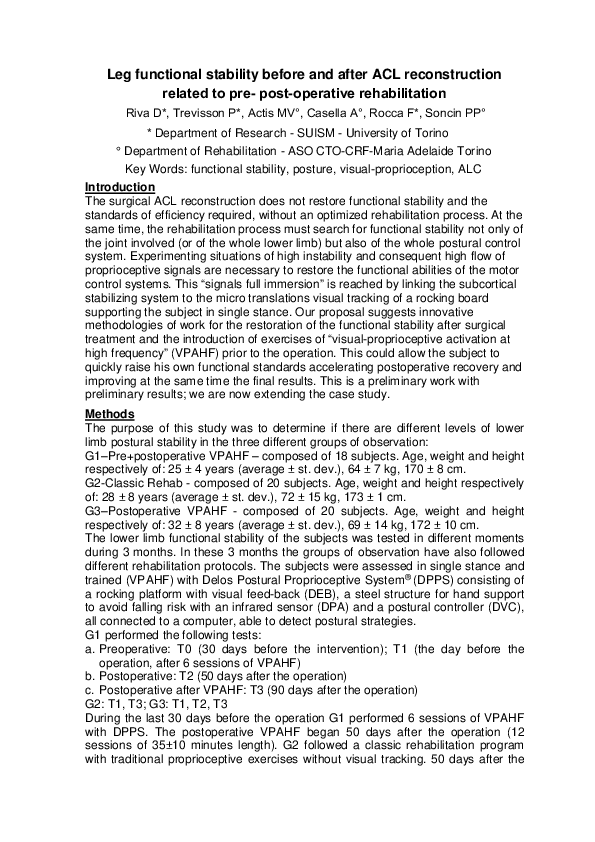 (PDF) Leg functional stability before and after ACL reconstruction ...
