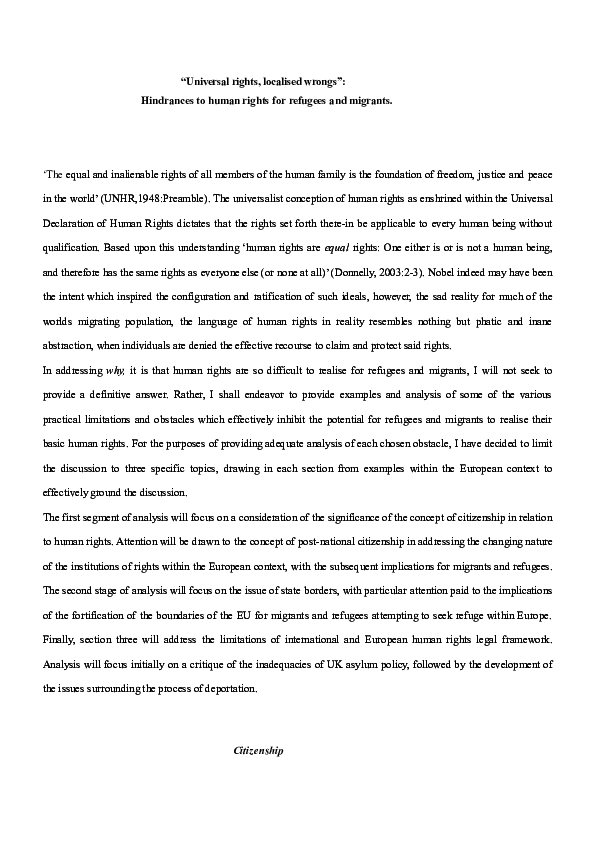 declaration of the rights of man and citizen analysis