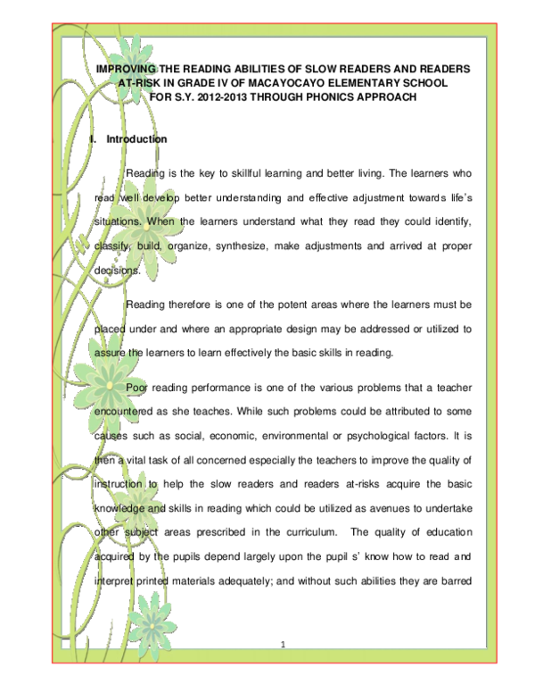 (DOC) ACTION RESEARCH IN READING