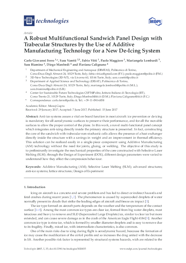 (PDF) A Robust Multifunctional Sandwich Panel Design with Trabecular ...