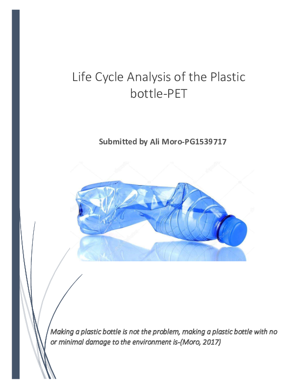 Plastic Water Bottle Life Cycle Analysis at Teresa Hooker blog