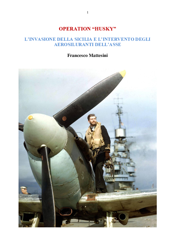 (PDF) OPERATION " HUSKY " L'INVASIONE DELLA SICILIA E L'INTERVENTO ...