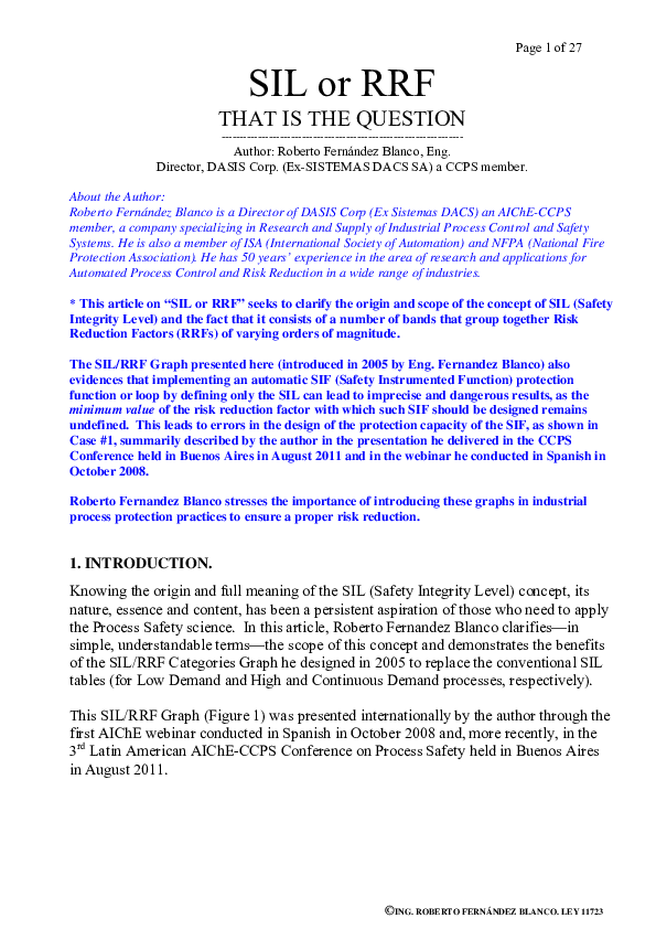 (PDF) SN 516 11 English SIL or RRF for CCPS