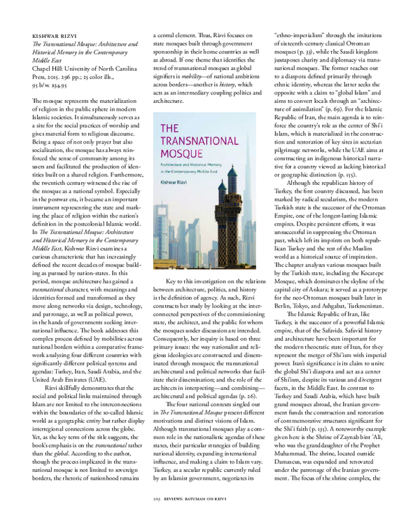 (PDF) Book Review: Kishwar Rizvi, The Transnational Mosque ...